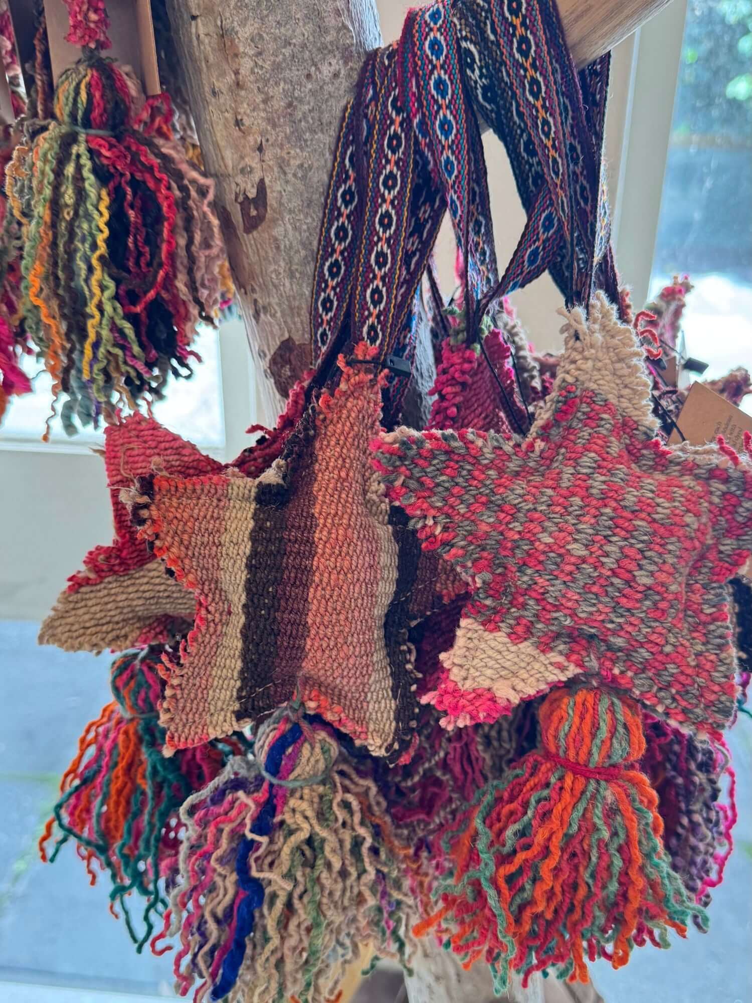 Star Wool Tassel – Handmade Bag Charm | Orange Inca